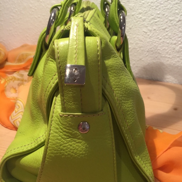 Kenneth Cole | Bags | Kenneth Cole Green Leather Bag | Poshmark